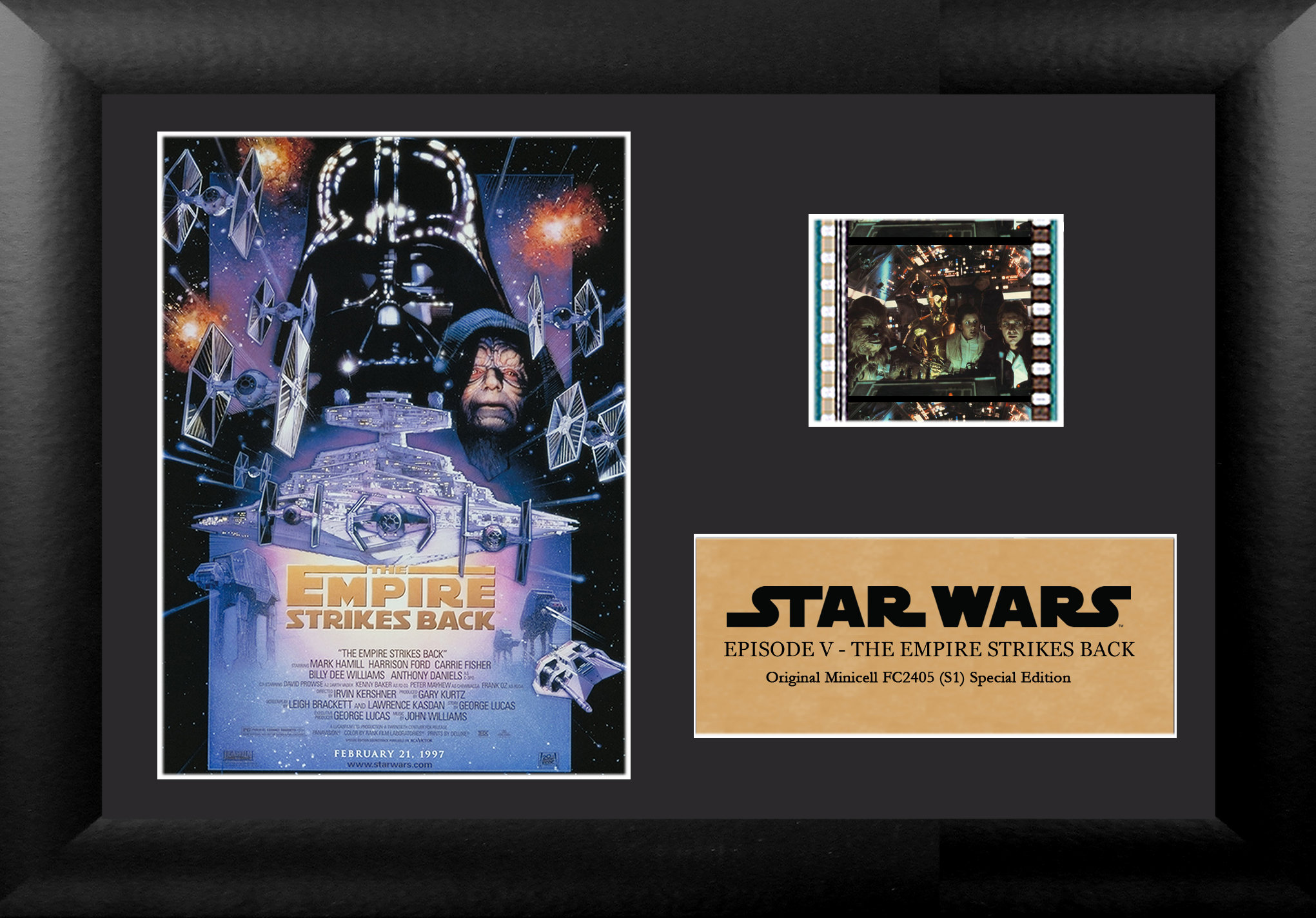 Trend Setters Star Wars Empire Strikes Back FilmCells Framed Desktop Display with Stand Wayfair Canada